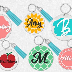 Keychain Mega Bundle Svg, Round Key Chain Svg, Keyring Svg, Sayings for ...