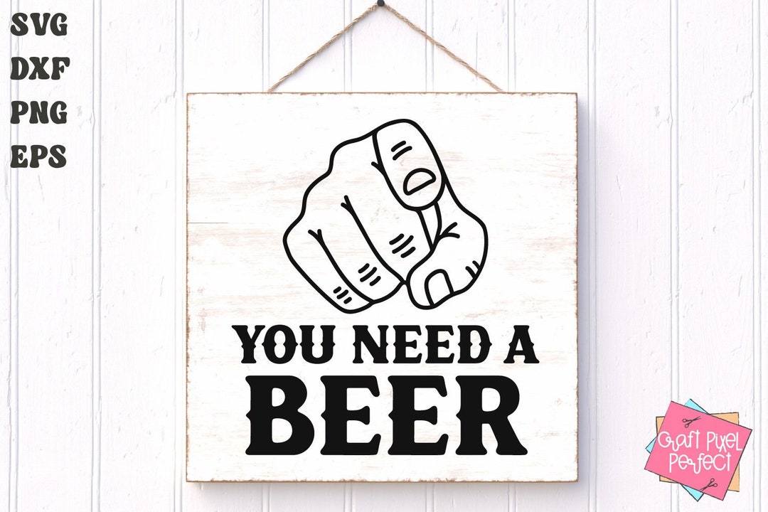 Beer Sign Svg, Funny Bar Sign Svg, Man Cave Sign Svg, Garage Cave, Beer ...