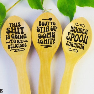 Wooden Spoon Svg, Spatula Svg, Funny Spoon Sayings, Kitchen Quotes Svg ...
