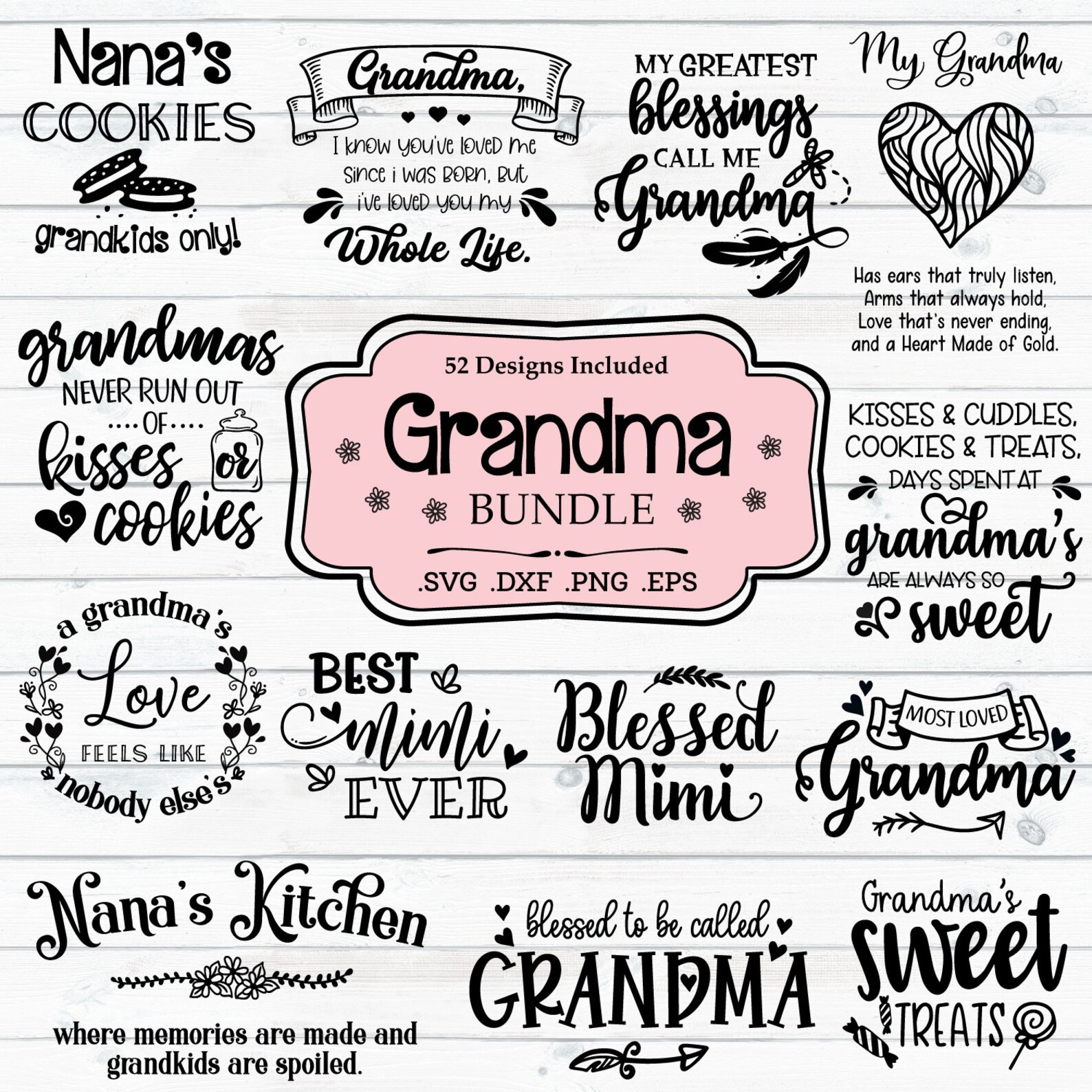 Grandmother Svg Bundle Mimi Svg Grandma Quote Svg Grandma - Etsy Canada