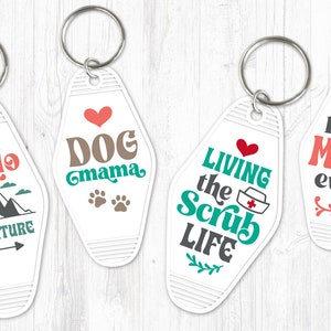Motel Keychain Quotes SVG Bundle Wristlet Svg Designs SVG - Etsy