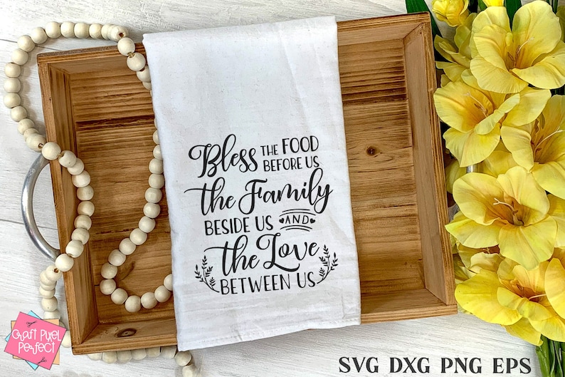 Bless the Food Svg Kitchen Quotes Svg Dinner Blessing Svg - Etsy