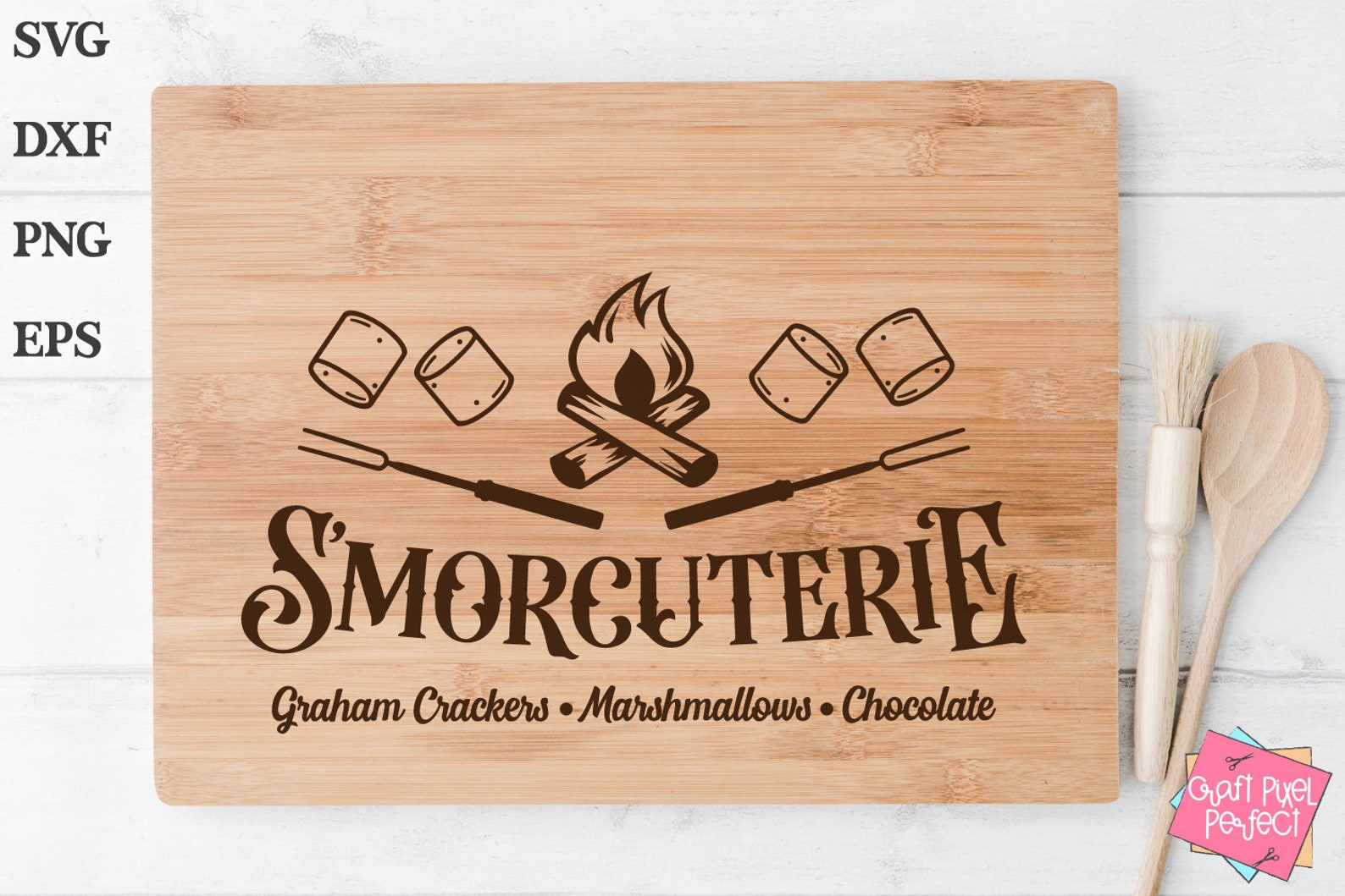 Smorcuterie Svg, Charcuterie Board Svg, S'mores Board Svg, Camping Svg ...