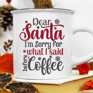 Funny Christmas Sayings Svg Bundle, Christmas Mug Svg, Winter Funny ...