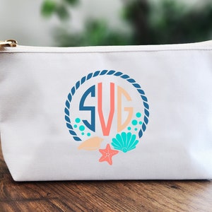 Sea Monogram Svg, Sea Shell Monogram Bundle, Monogram Bundle Svg ...