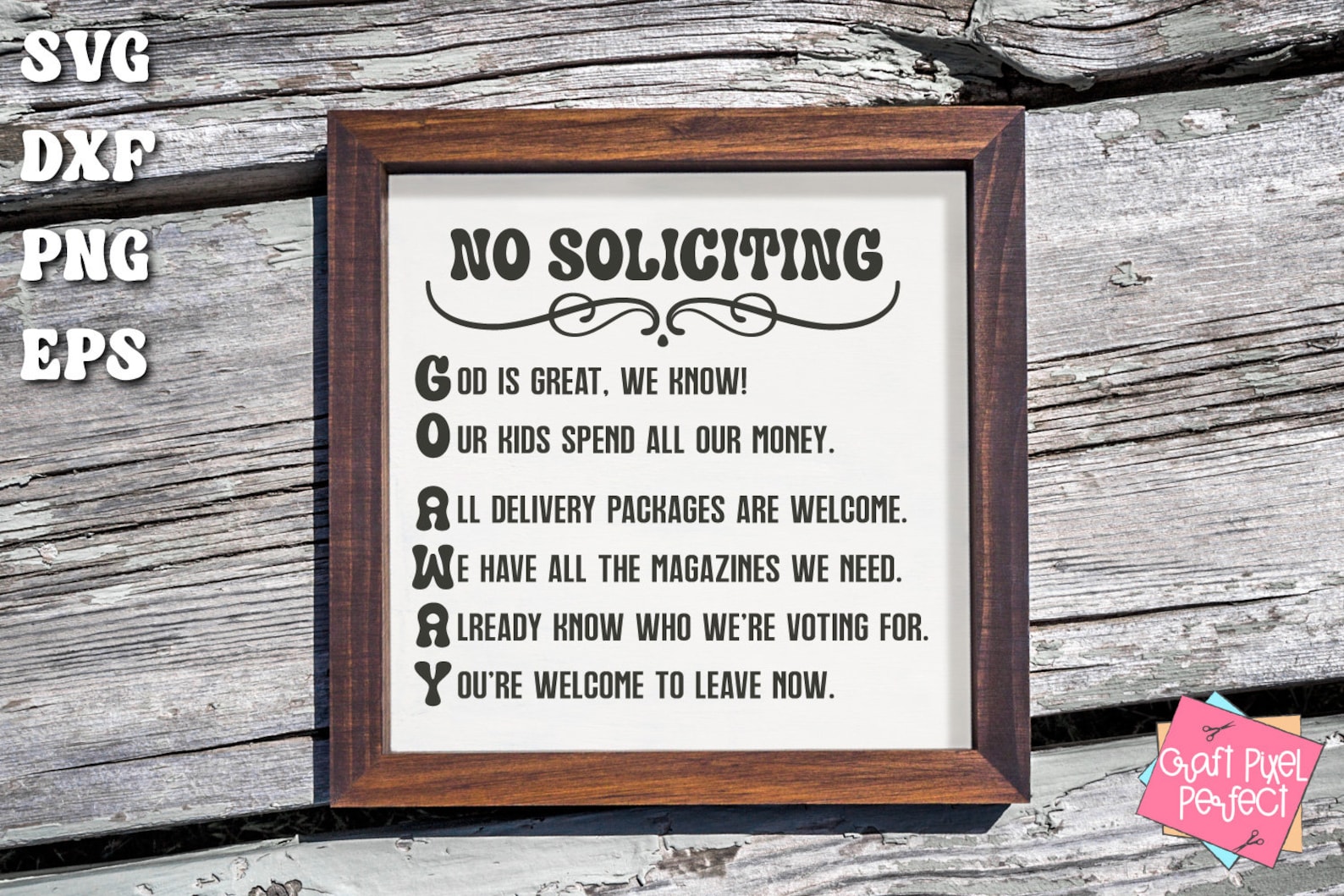Funny No Soliciting Sign Svg, Front Door Sign Svg, Do Not Solicit Svg ...