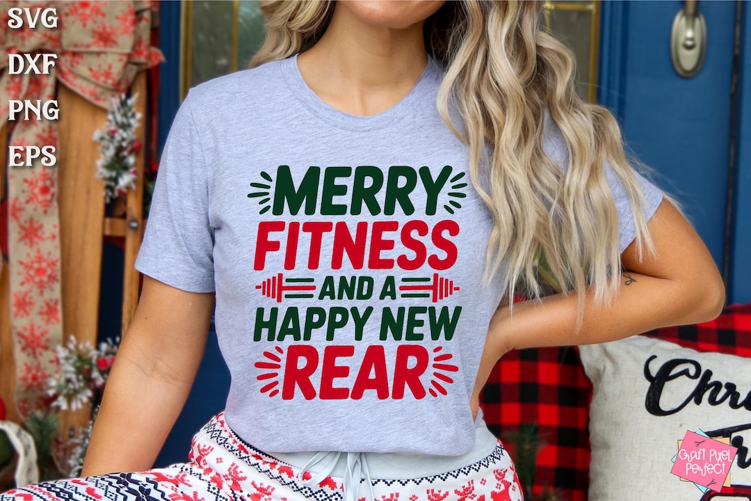 Christmas Gym Shirt Svg, Funny Fitness Christmas Svg, Weight Lifting ...