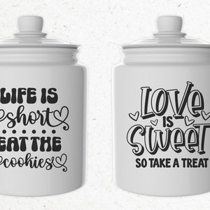 Funny Cookie Jar Sayings Svg Bundle, Treat Jar Svg, Baking Quotes Svg ...