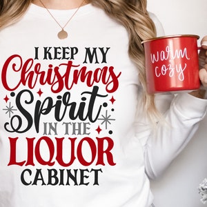 Funny Christmas Drinking Svg, Holiday Alcohol Humor Svg, Christmas ...