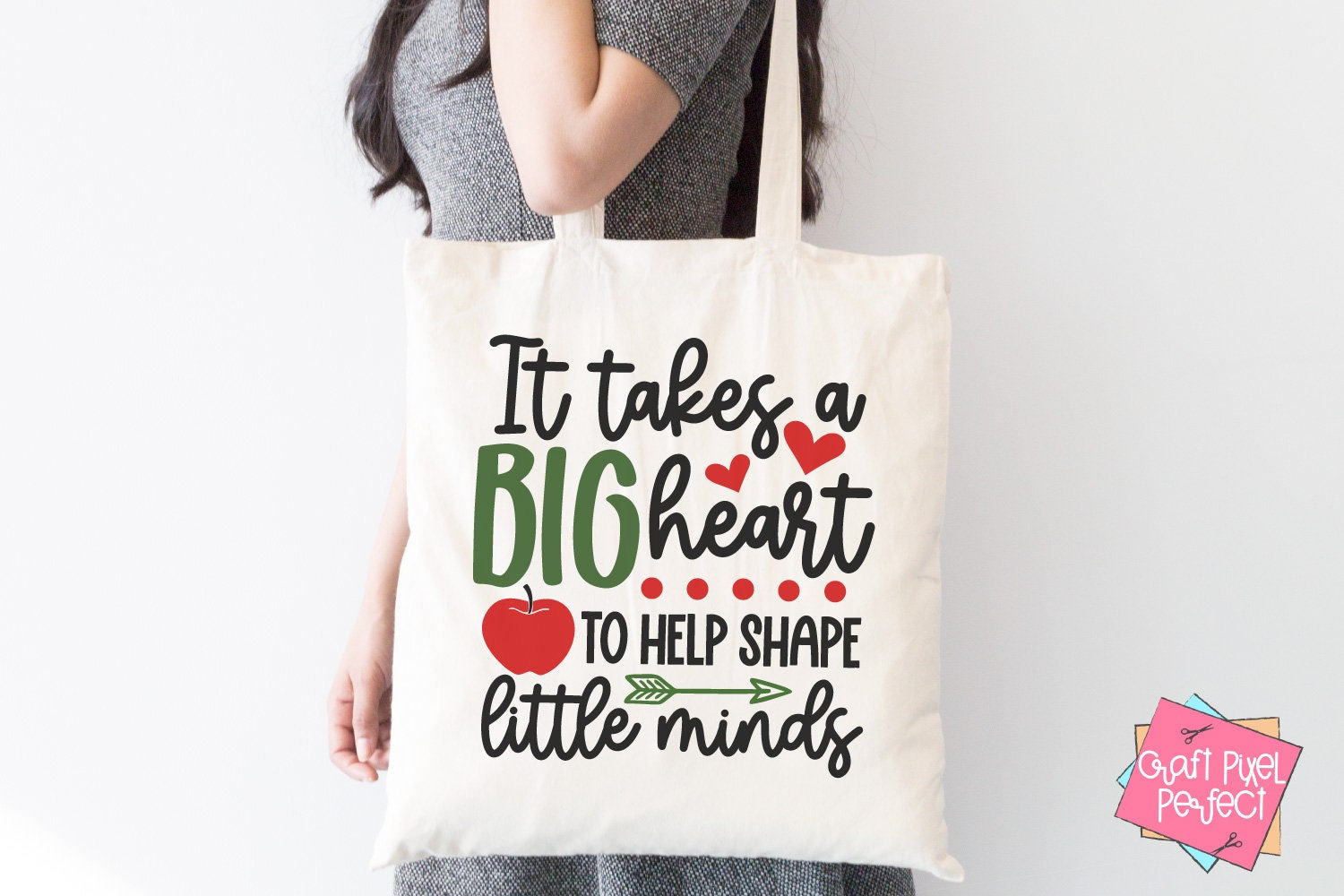 Teacher Svg File It Takes A Big Heart to Help Shape Little - Etsy