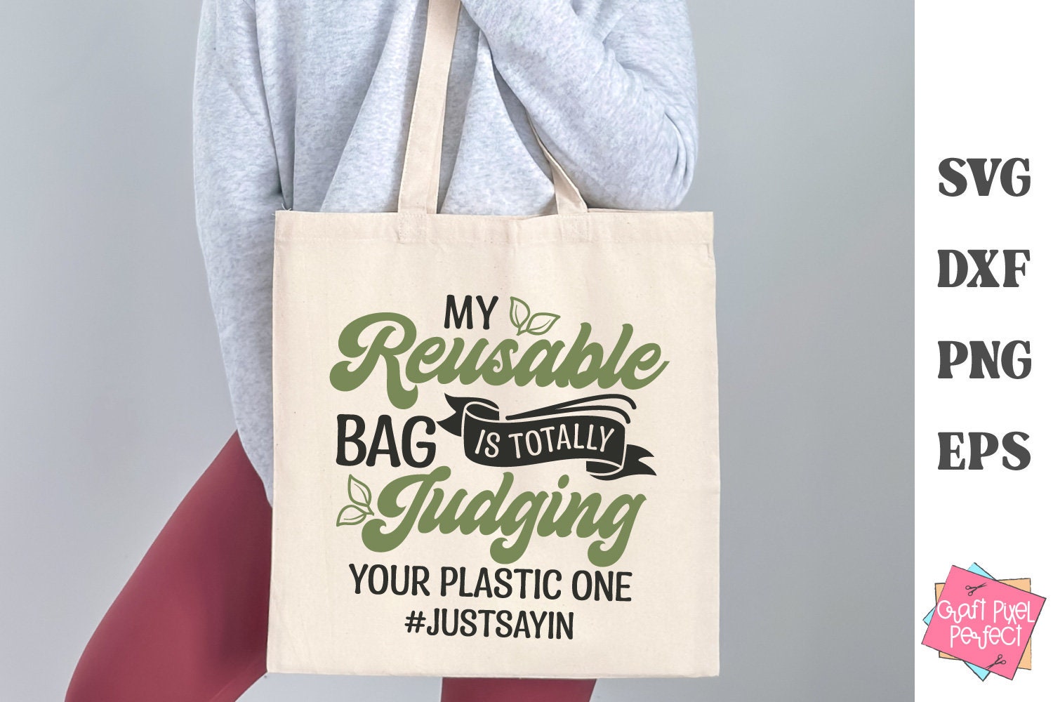 Sarcastic Tote Bag Svg, Funny Shopping Bag, Reusable Bag Svg, Eco ...