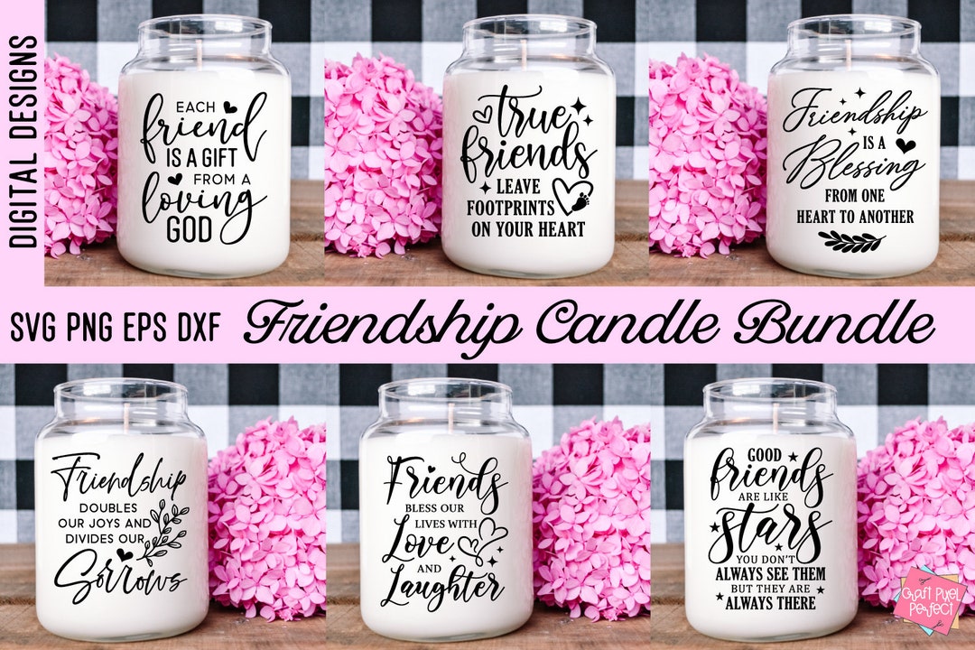 Friendship Candle Svg, Best Friends Svg, Candle Designs Svg, Besties ...