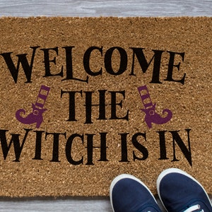 Funny Witch Doormat Svg, Halloween Welcome Mat Svg, Porch Decor Svg ...