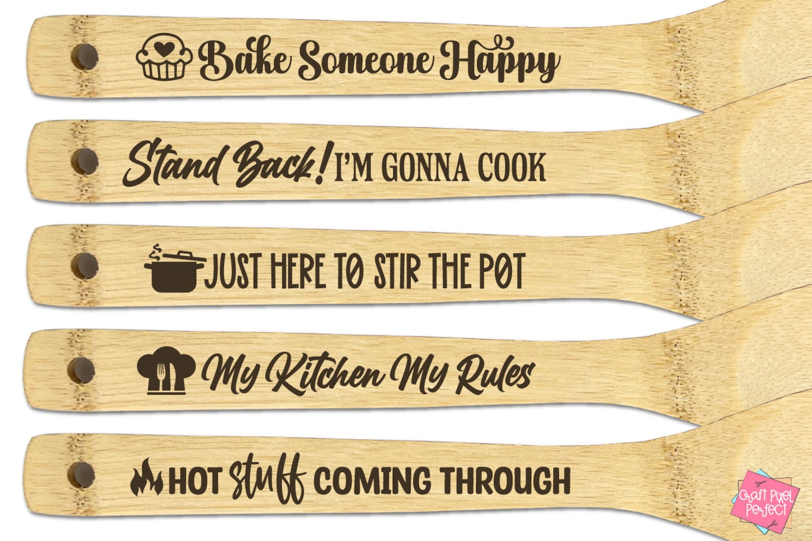 Wooden Spoon SVG, Funny Kitchen Quotes Svg, Spoon Handle Sayings Svg ...