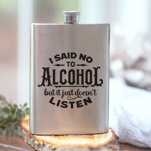 Funny Flask Quote Svg, Whiskey Saying Svg, Drinking Svg, Alcohol ...