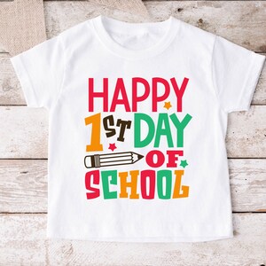 Happy 1st Day of School, Back to School Svg, Student Life Svg, School ...