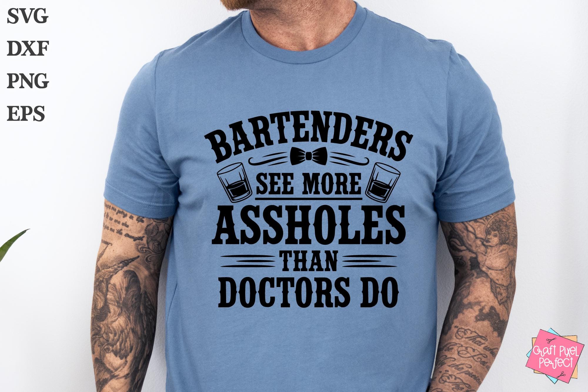 Funny Bartender Shirt SVG, Bar Humor Cut File for Cricut and ...