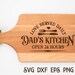 Dad's Kitchen Svg, Cutting Board Svg, Father's Day Svg, Dad Charcuterie ...