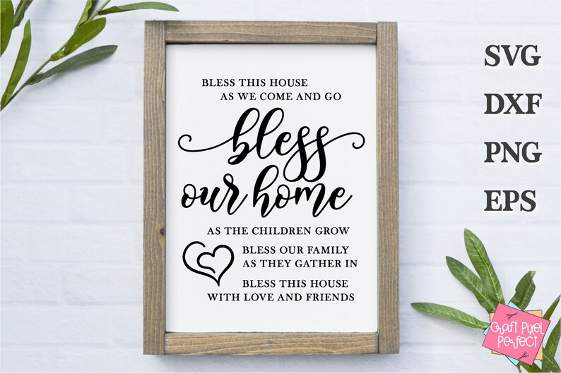 Bless Our Home Svg, Family Gathering Sign Svg, Family Blessing Svg ...