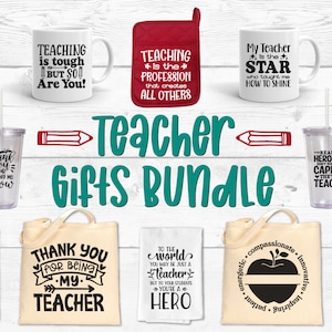 Teacher Bundle Svg, Teacher Appreciation Svg, Teacher Gift Ideas Svg ...