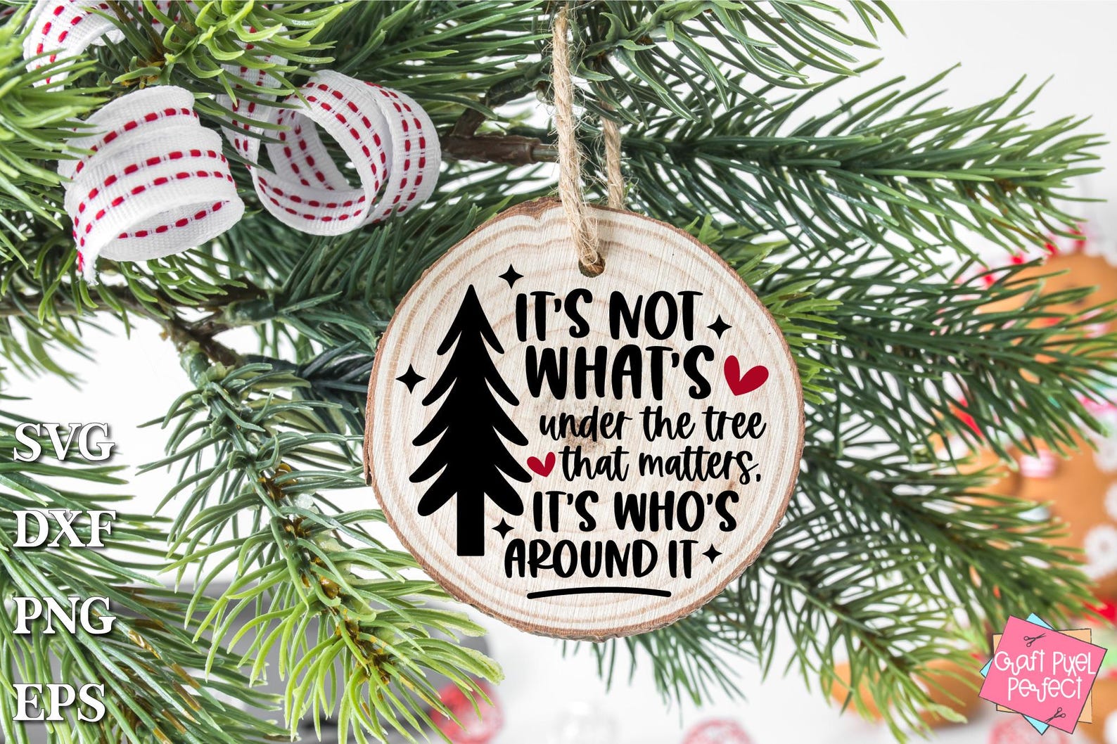 Christmas Ornament Svg, It's Not What's Under the Tree, Family Ornament ...