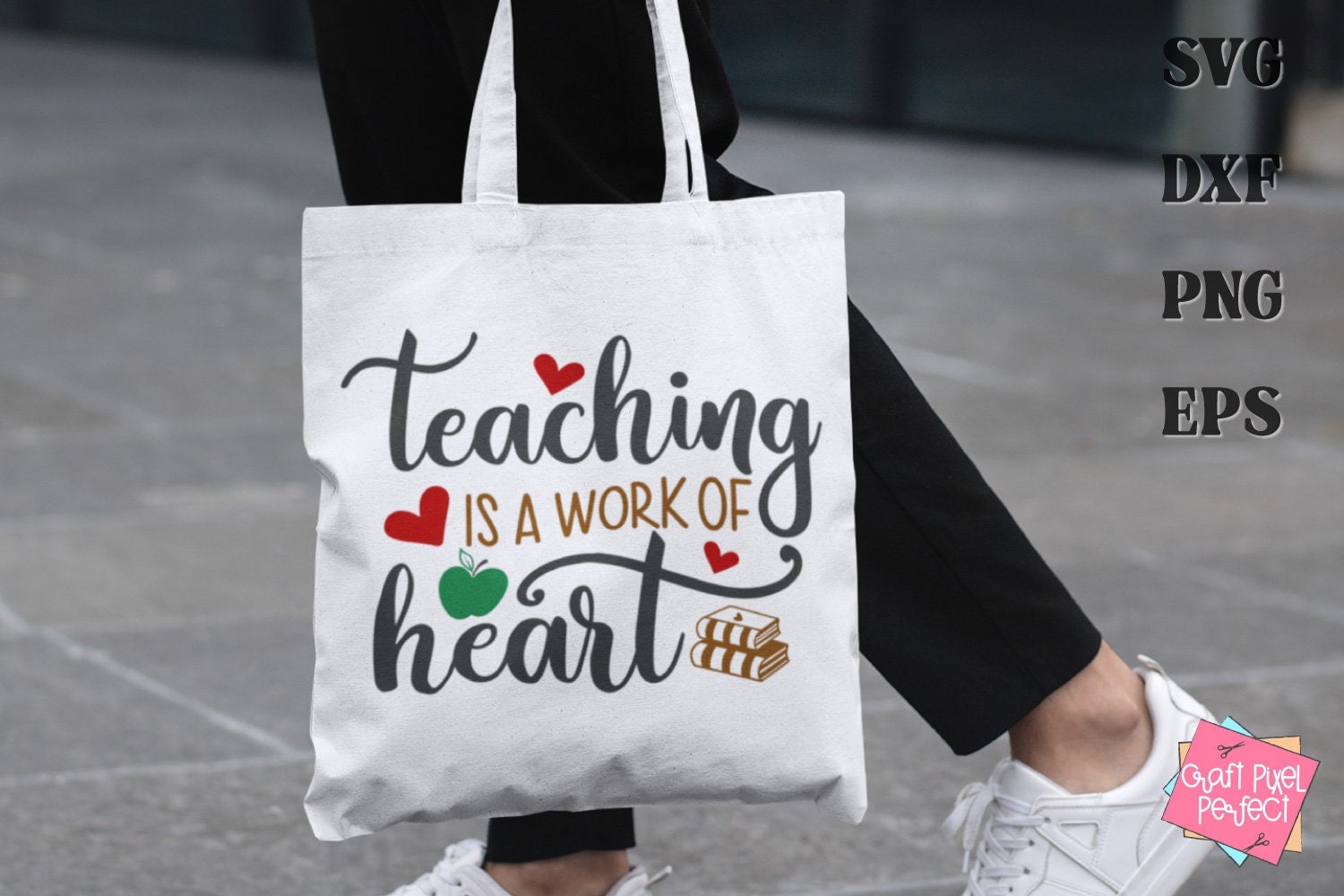 Teacher Svg File, Teaching is A Work of Heart Svg, Teaching Svg ...