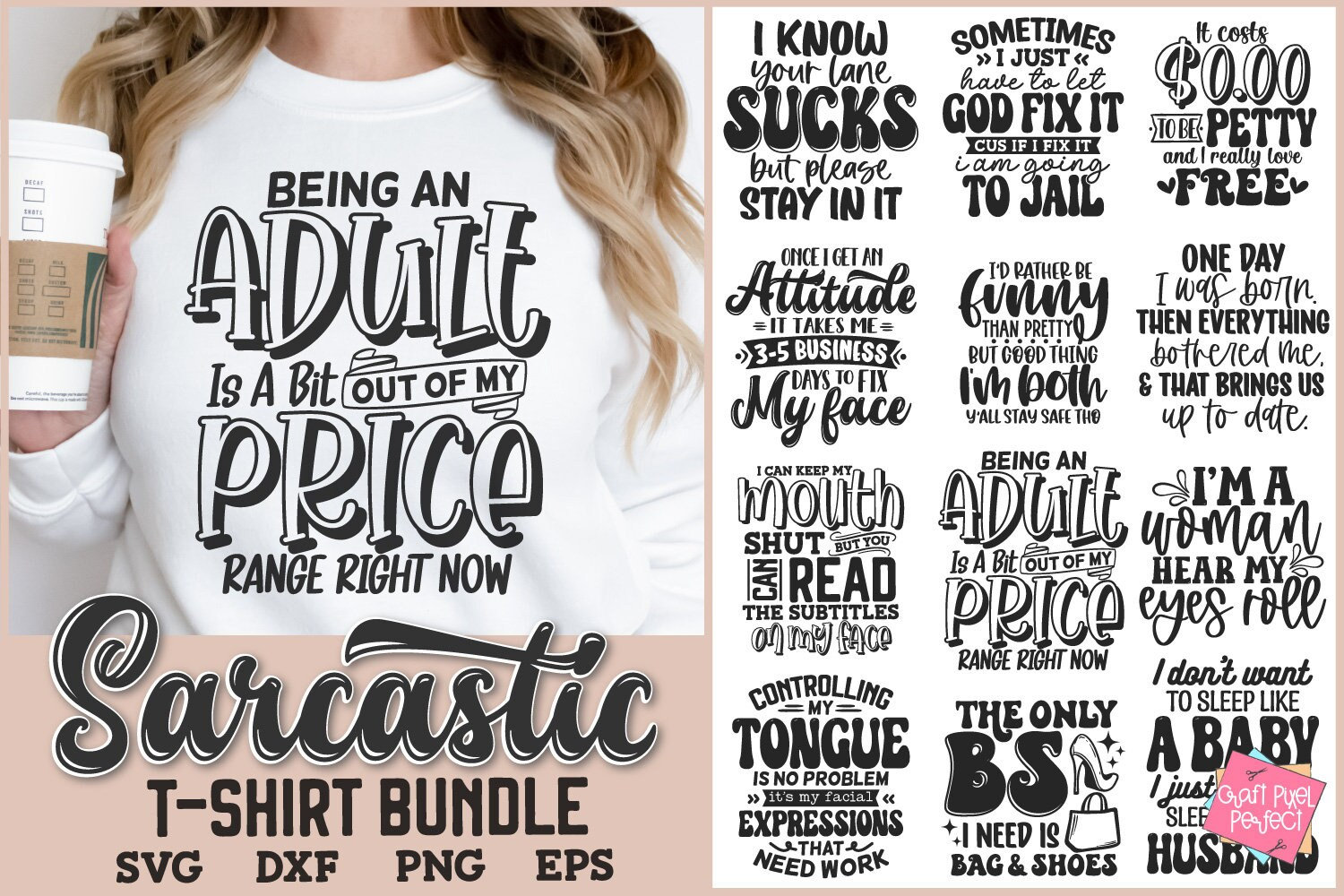 Sarcastic Tshirt Bundle Snarky Mug Sayings Funny Quotes Funny - Etsy