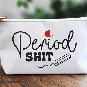 Funny Cosmetic Bag Svg, Toiletry Bag Bundle Svg, Period Bag Sayings ...
