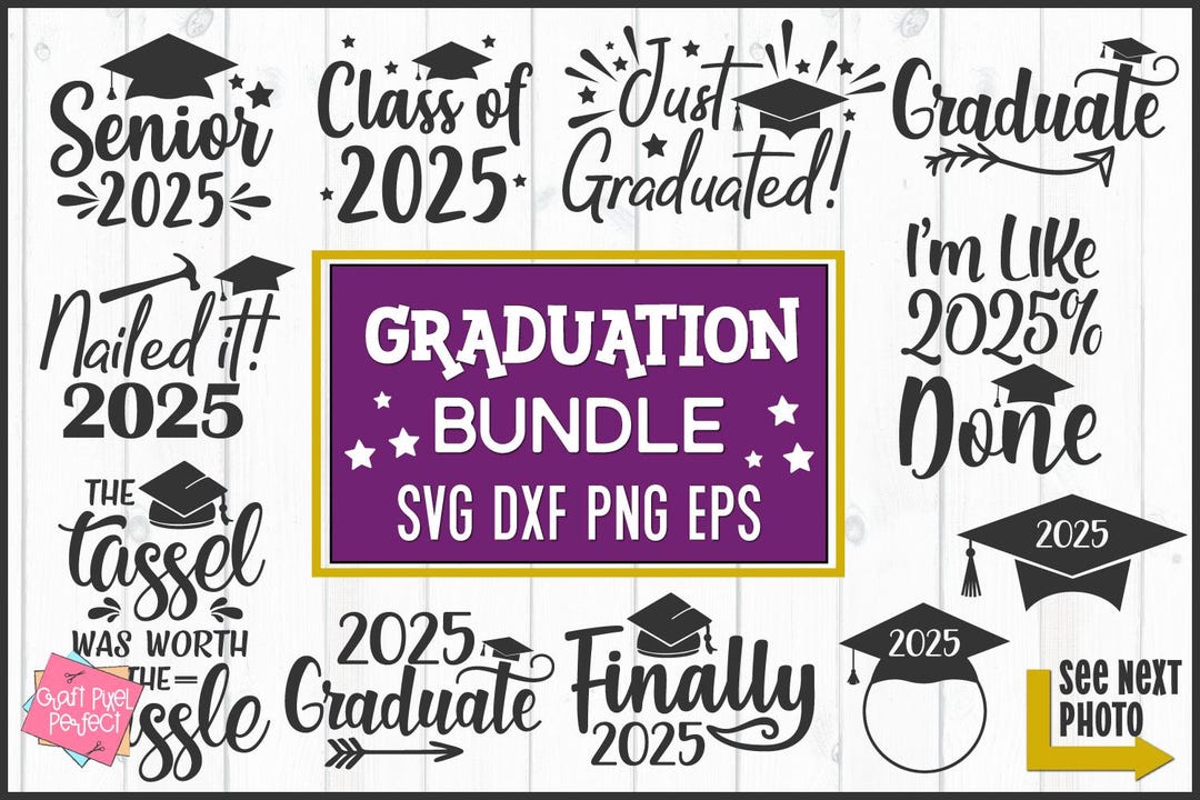 2025 Graduation Svg Bundle, Class of 2025 Svg, 2025 Senior Svg ...