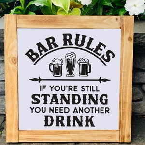 Funny Bar Sign Svg, Man Cave Svg, Beer Drinking Svg, Man Space Sign Svg ...