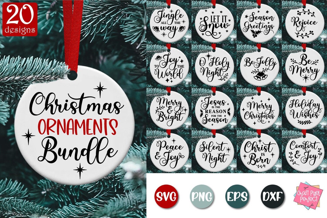 Christmas Ornaments Bundle, Ornaments Svg Bundle, Christmas Svg Bundle ...