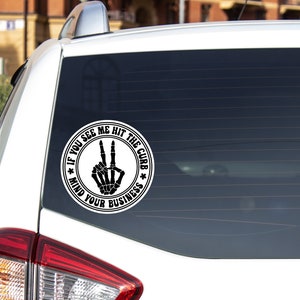 Funny Car Decal Svg, Window Decal Svg, Bumper Sticker Svg, Funny ...