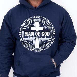 Christian Men Svg for Shirts, Man of God Svg, Isaiah 54:17 Svg, Bible ...