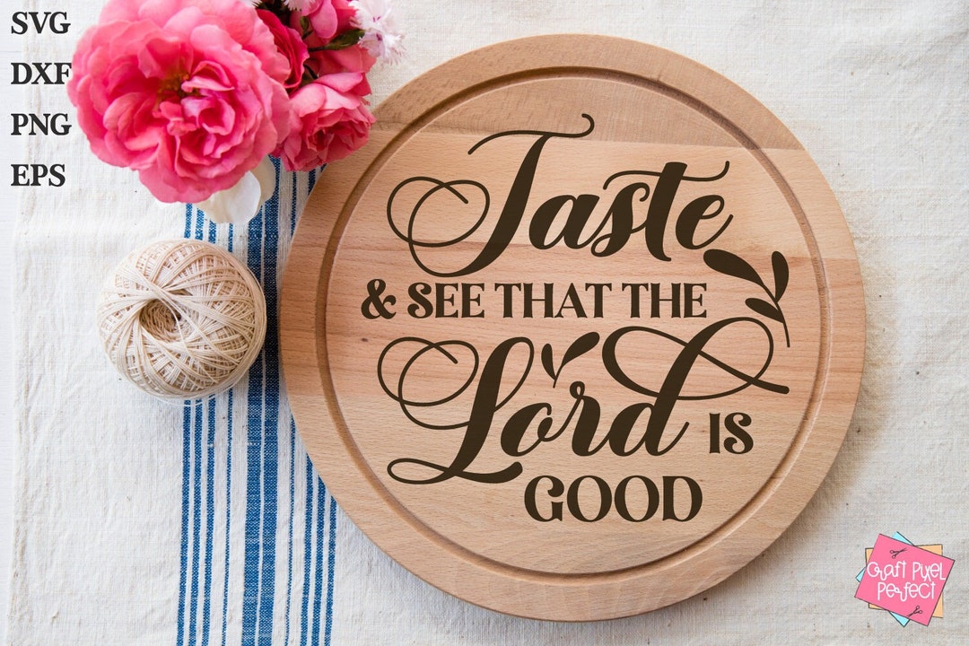 Christian Cutting Board Svg, Kitchen Scripture Sign Svg, Bible Verse ...