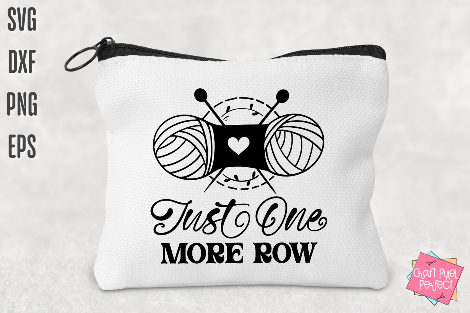 Knitting Quote Svg, Knit Svg, Just One More Row, Crocheting Svg, Yarn ...