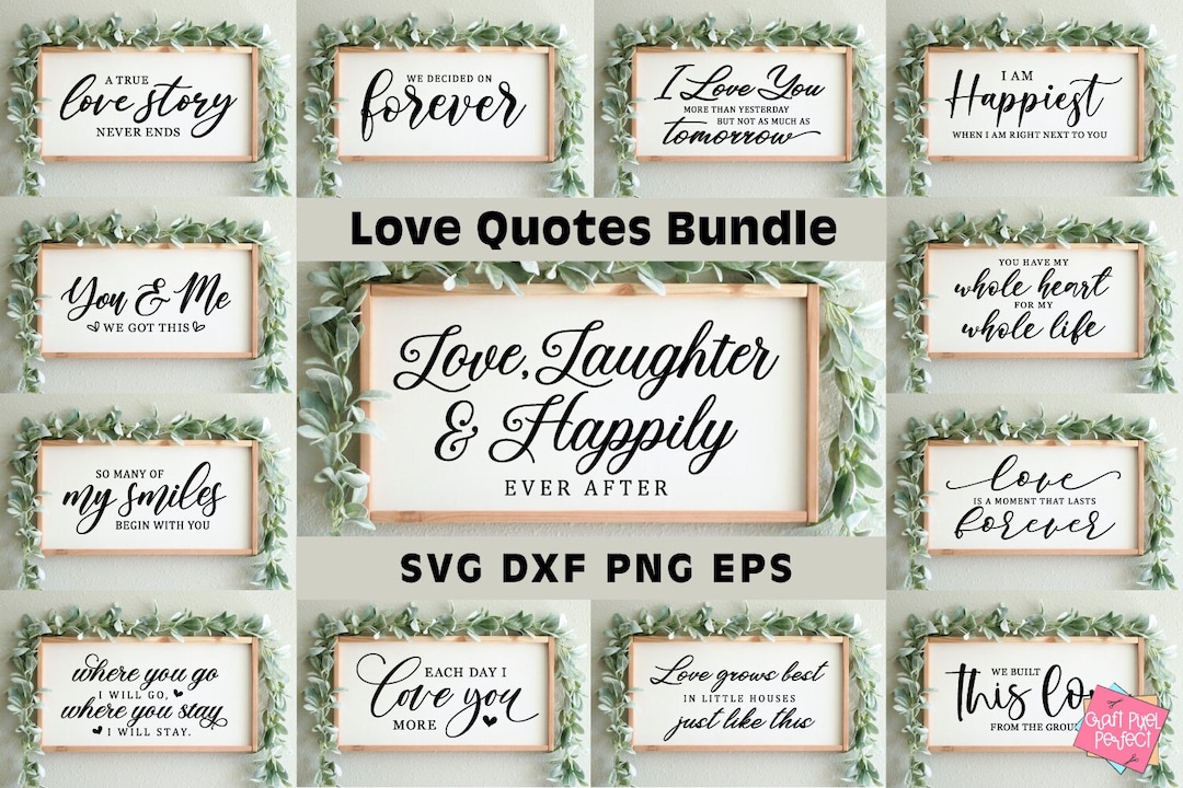 Love Quotes Svg, Wedding Sayings Svg, His and Hers Svg, Family Sign Svg ...
