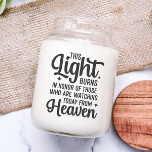 Wedding Memorial Candle Svg, Remembrance Candle Svg, This Light Burns ...