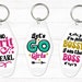 Retro Girl Boss Motel Keychain Svg Bundle, Women Empowerment ...