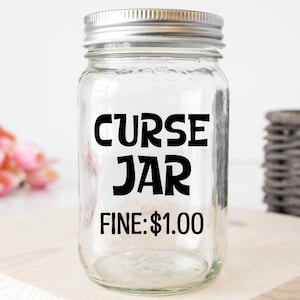 Swear Jar Svg, Funny Jar Sayings, Profanity Jar Svg, Cussing Jar Svg ...