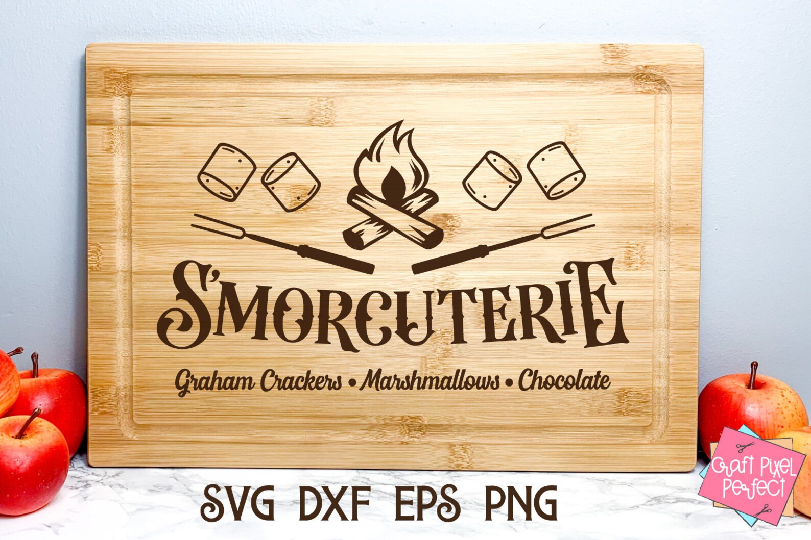 Smorcuterie Svg, Charcuterie Board Svg, S'mores Board Svg, Camping Svg ...