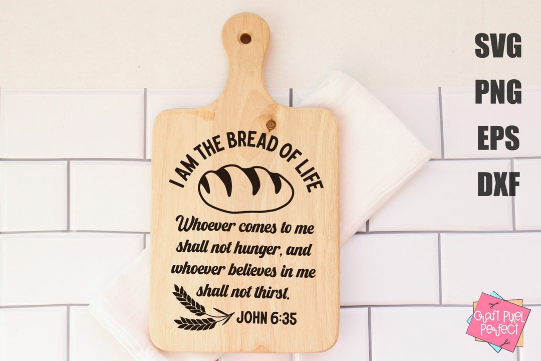 Scripture Cutting Board Svg, Religious Kitchen Quote, Dish Towel Svg, I ...