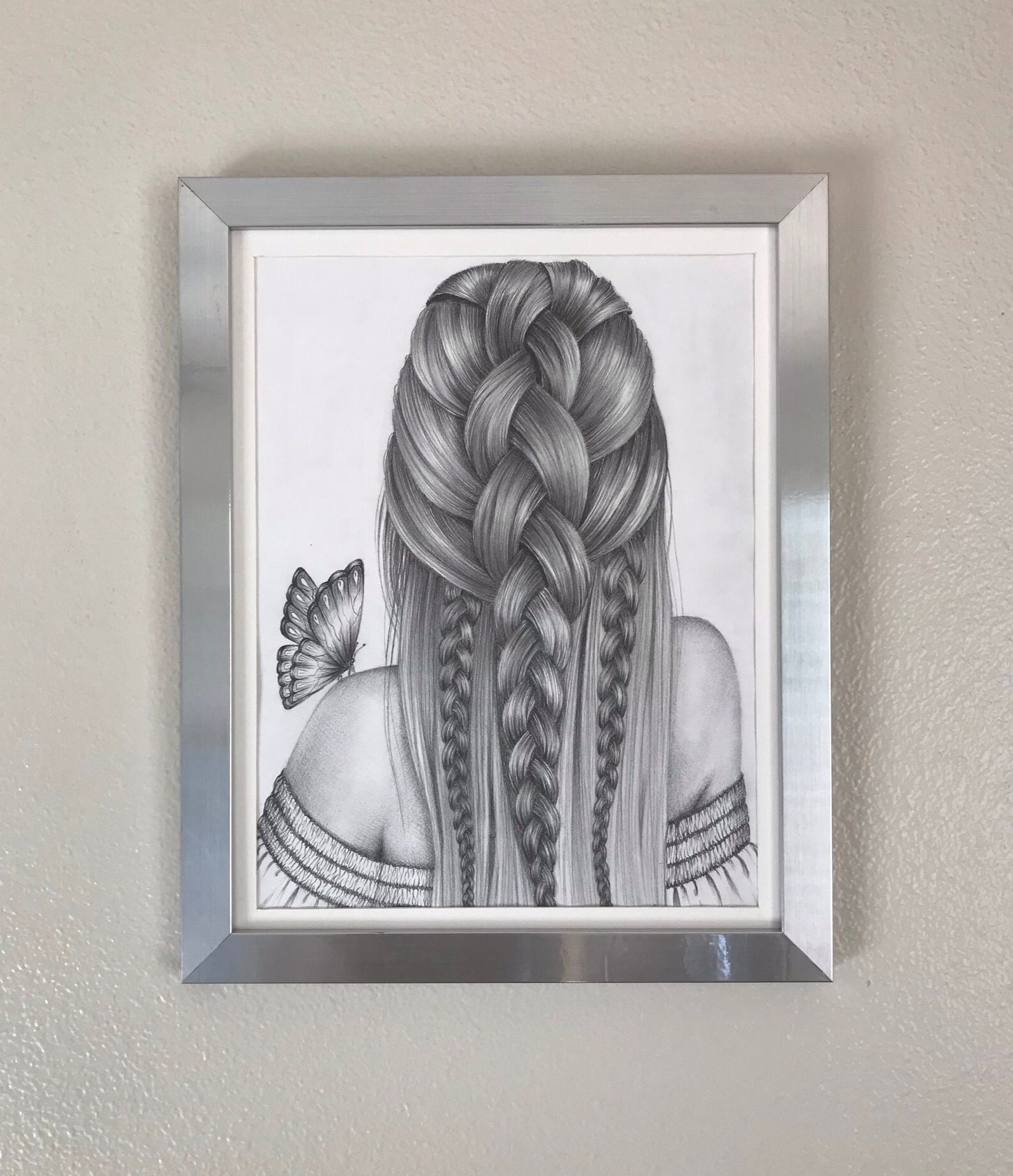 Framed Original Pencil Drawing / Graphite Drawling by Irina Wingerter ...