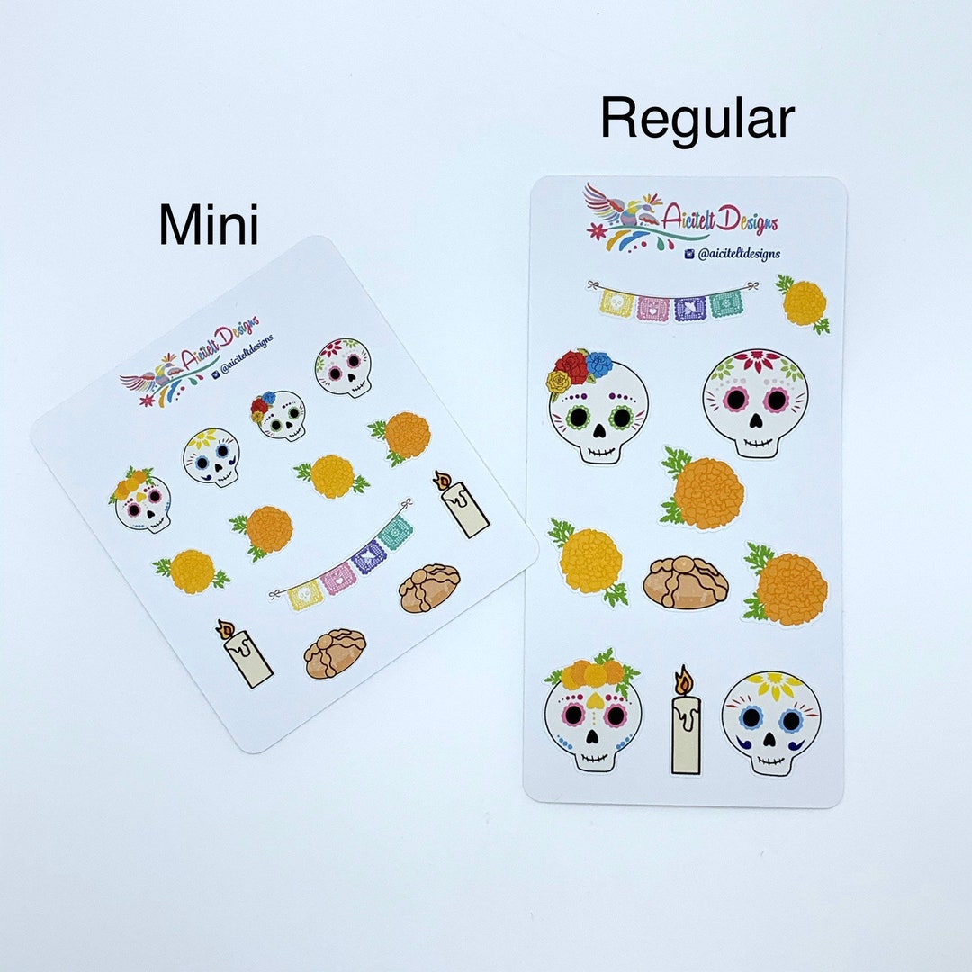 Calaveritas Single Pages Planner Sticker - Etsy