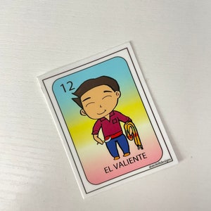 El Valiente - Lotería Die Cut Vinyl Sticker - Etsy