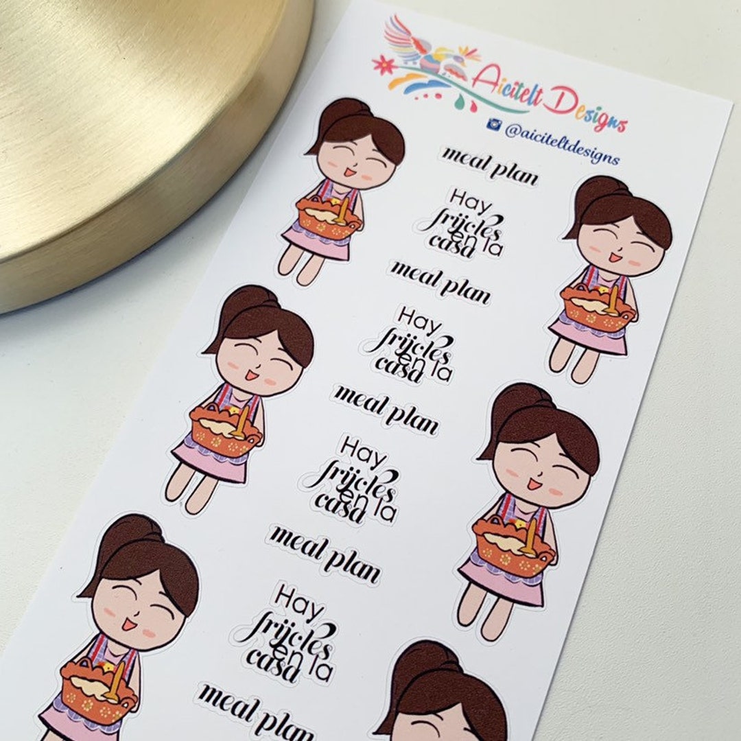 Cocinando Ando/ Cooking / Meal Plan Reminder Planner Sticker - Etsy