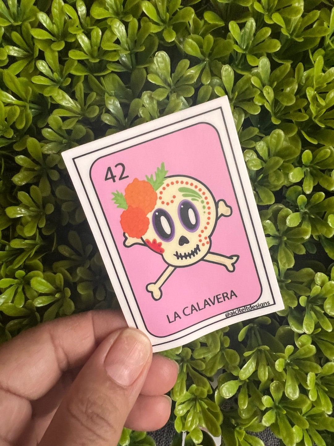 La Calavera Lotería Card Die Cut Vinyl Sticker - Etsy