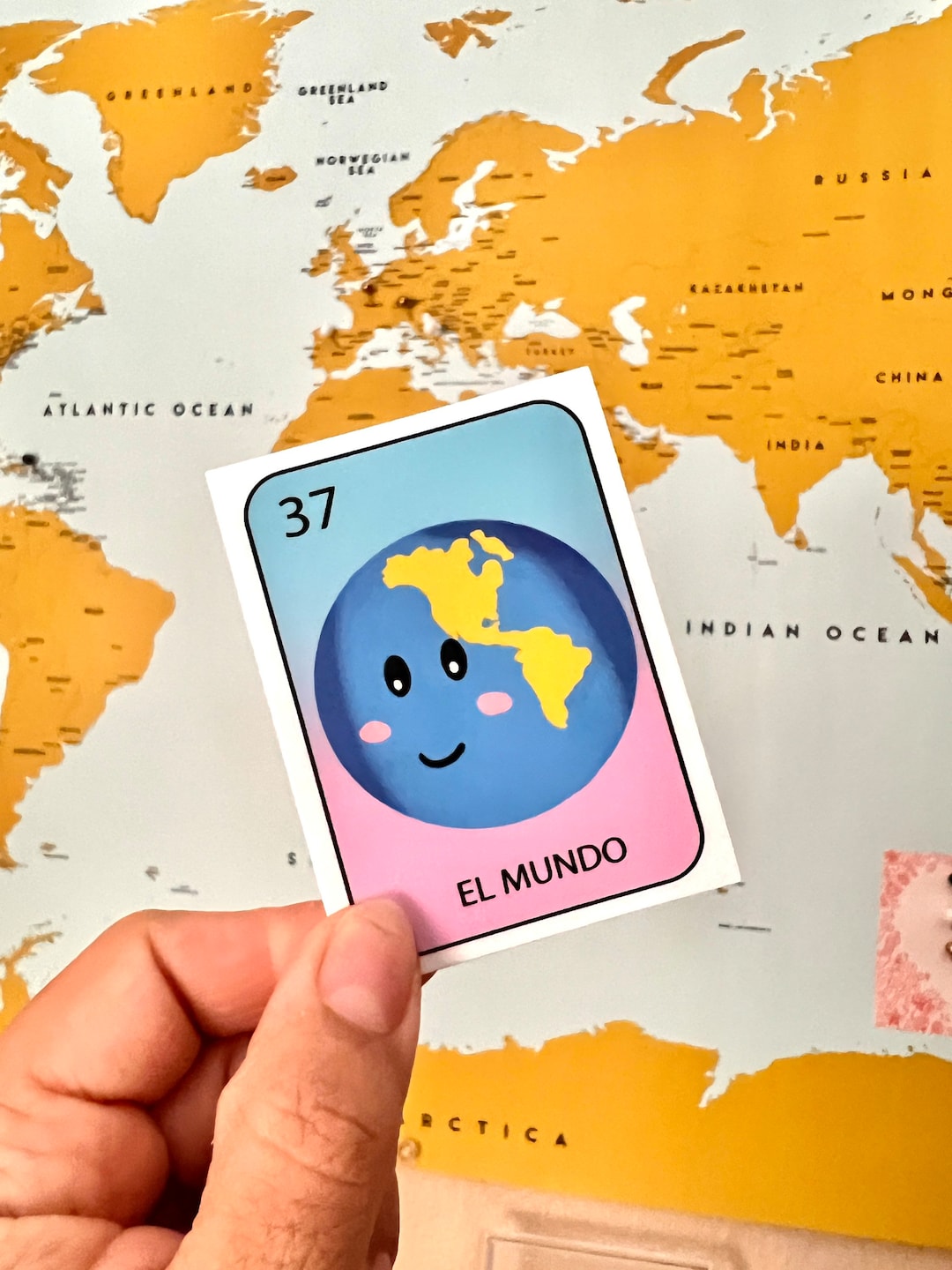 El Mundo Lotería Card Die Cut Vinyl Sticker - Etsy