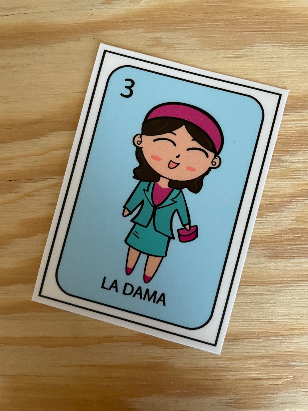 La Dama Vinyl Sticker - Etsy