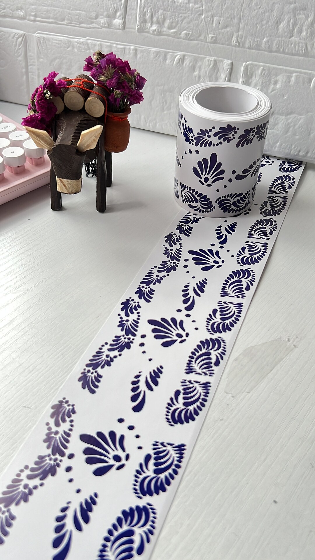 Talavera White and Blue Bulletin Board Border 3”x 36’ - Etsy