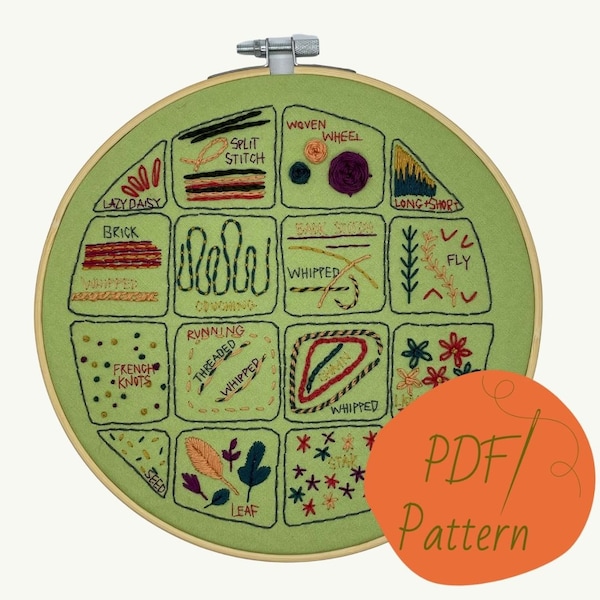 Embroidery Sampler - Etsy